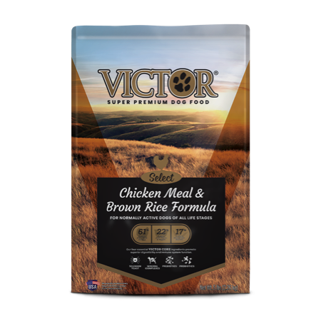Victor Select Chicken Meal & Brown Rice Formula Dry Dog Food - D&D Feed ...